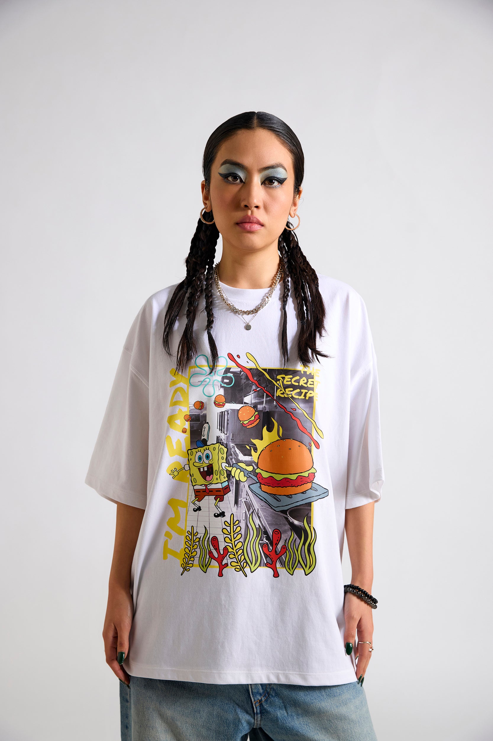 Spongebob:The Secret Recipe Oversized T-shirt