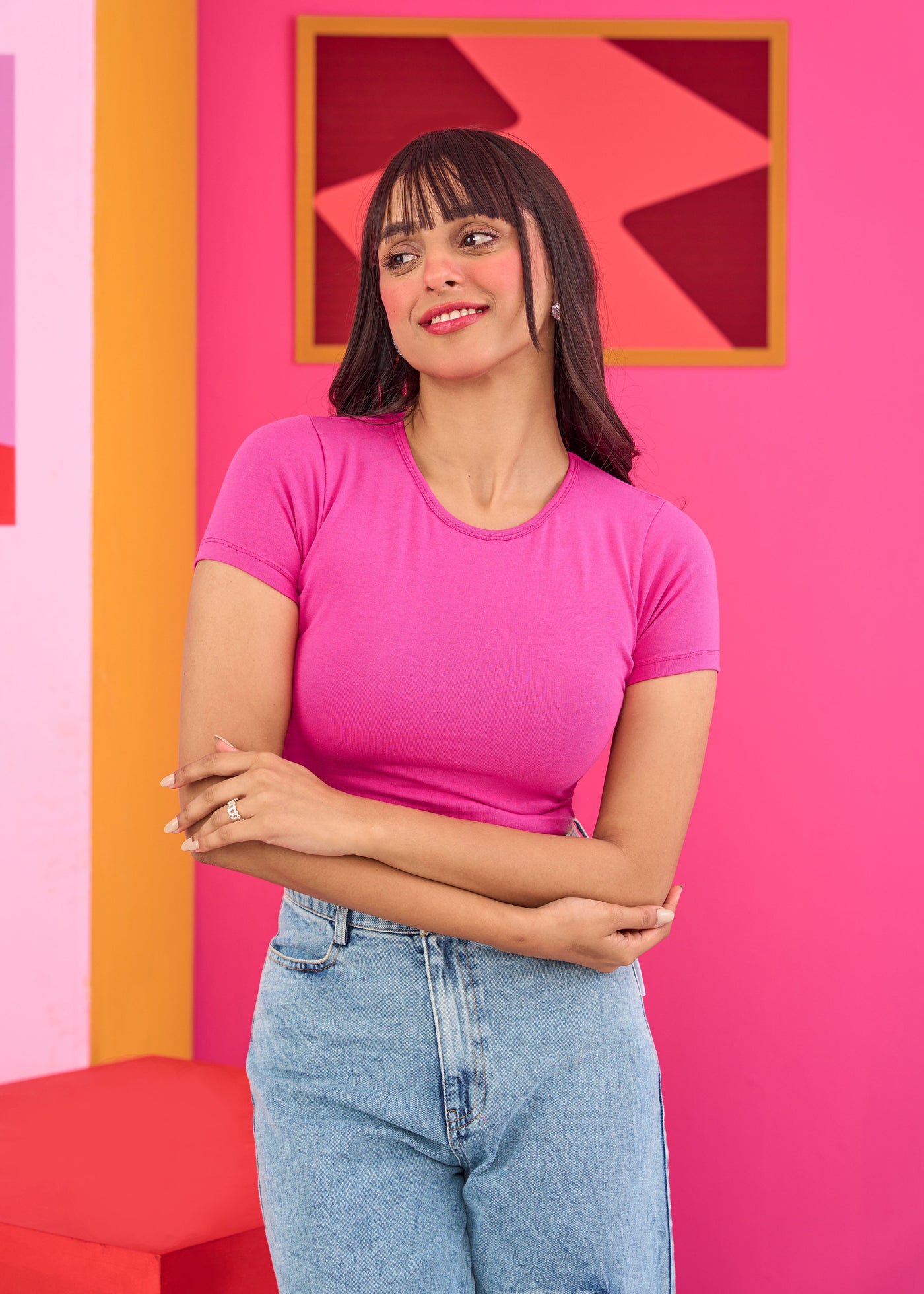 Emily in Paris: Pink Baby Tee